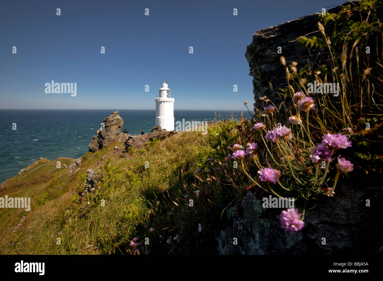 The lighthouse at Start Point Devon, England Stock Photo - Alamy