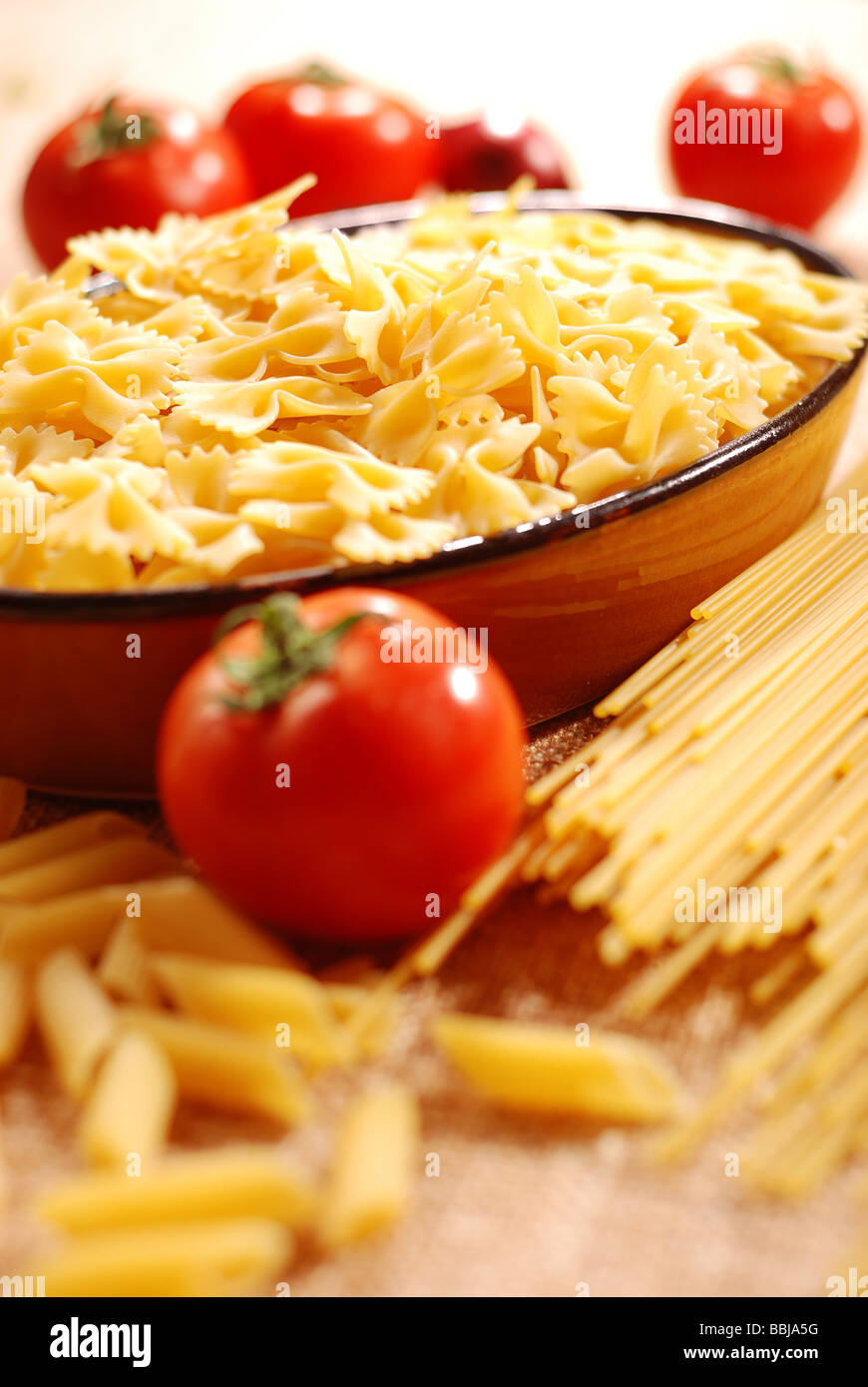 assorted pasta still life Stock Photo - Alamy