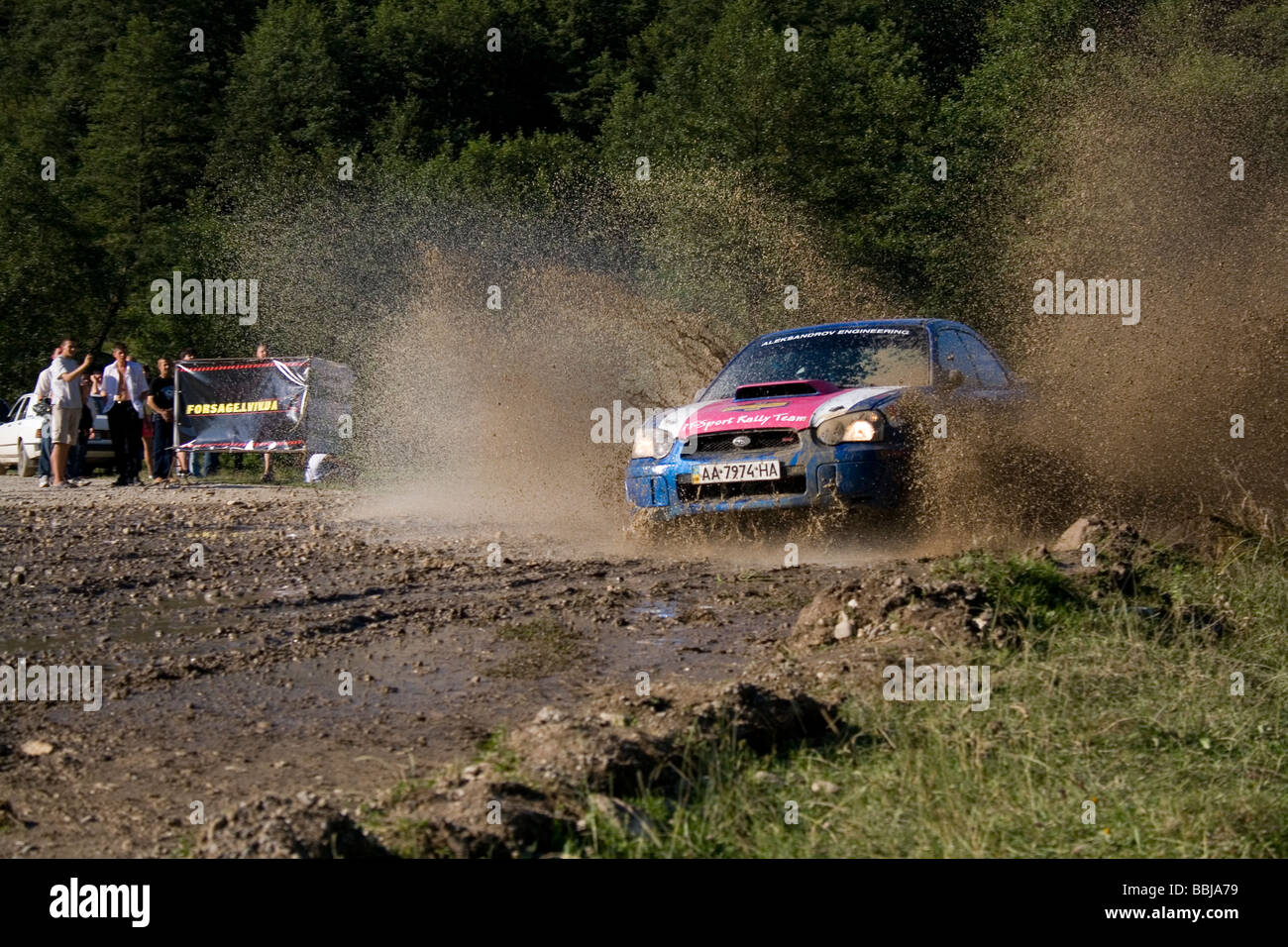 Race car takes the turn Stock Photo - Alamy