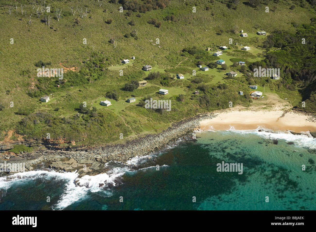 Fishing Huts Little Garie Beach Royal National Park south of Sydney New ...