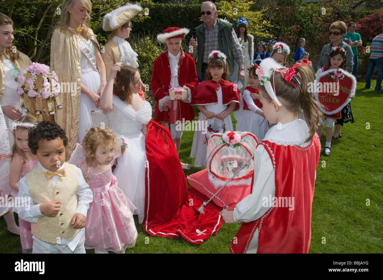 The cronw is brought to crown the Shortlands May Queen. Bromley area ...