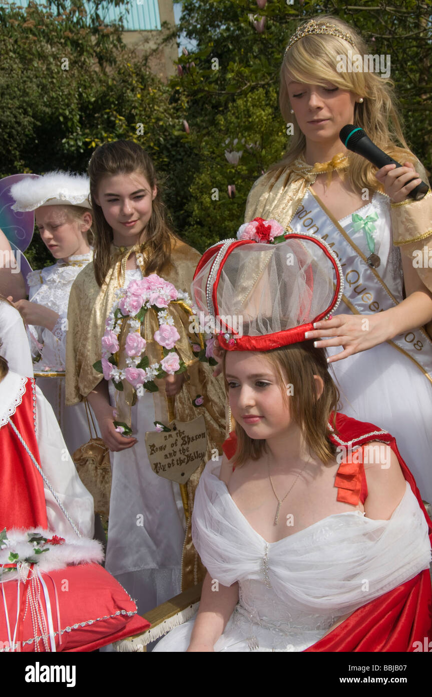 The London May Queen crowns the Shortlands May Queen. Bromley area May ...