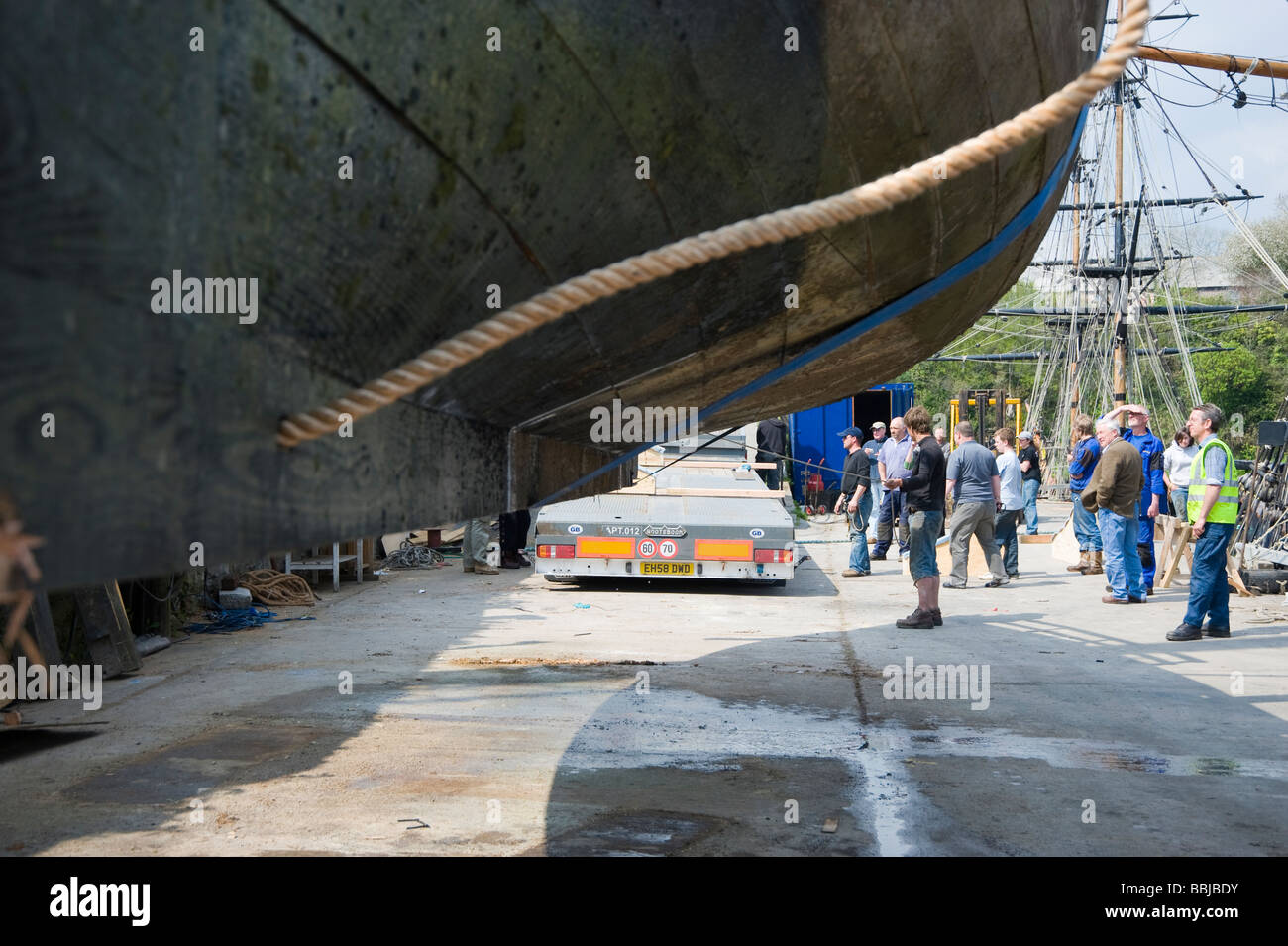 Replica Ancient Greek Fishing Boat Stock Photo - Alamy