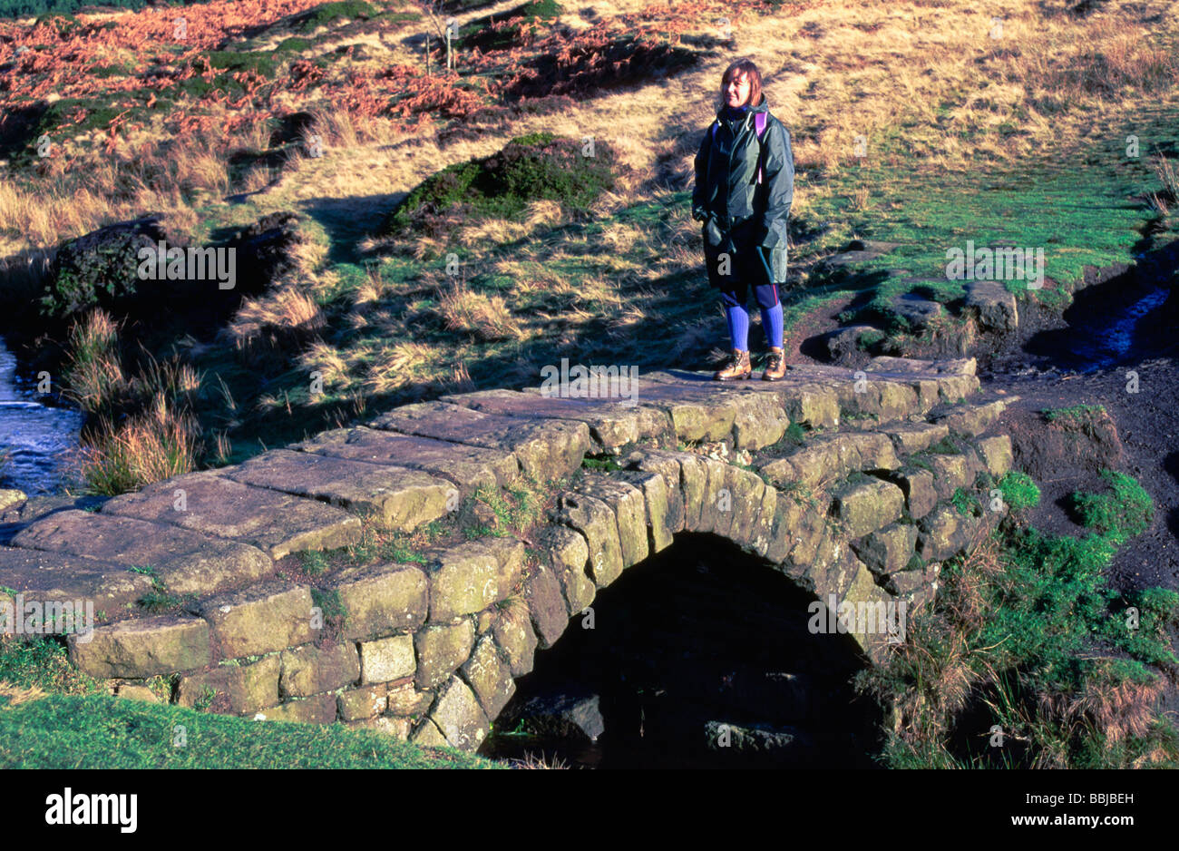 Bridge peak district woman hi-res stock photography and images - Alamy