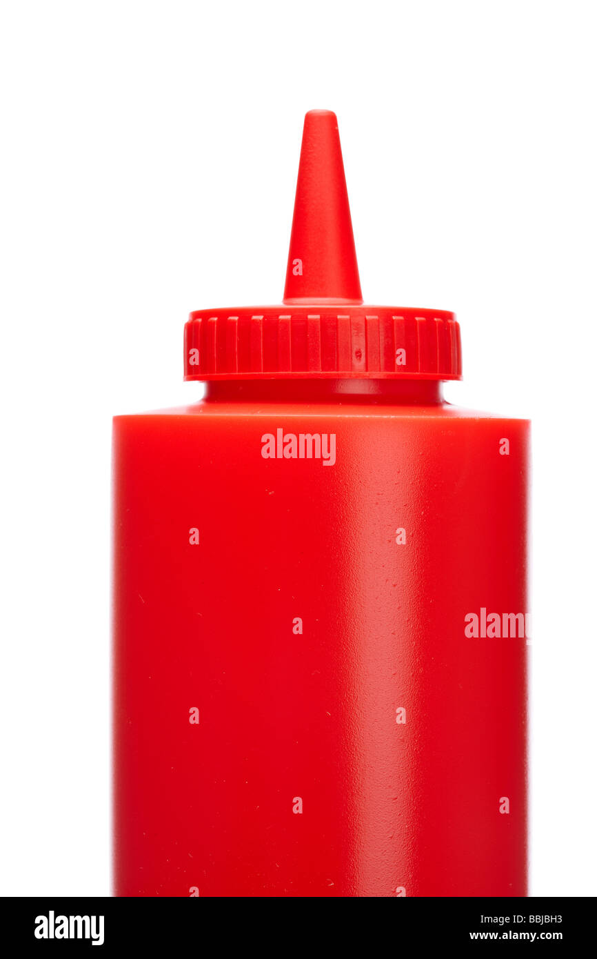Ketchup bottle isolated on a white background Stock Photo - Alamy