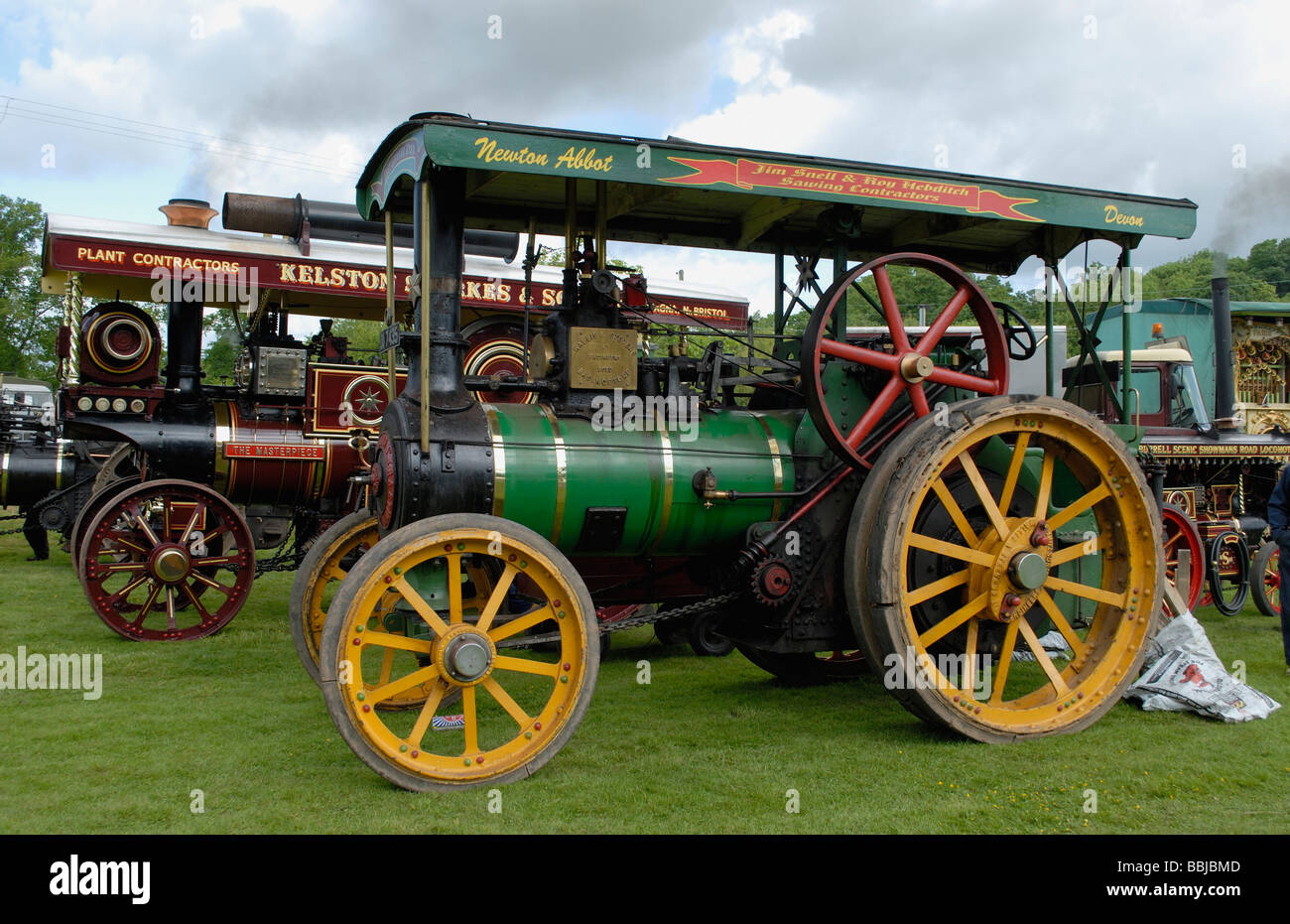 Steam traction engine at The Devon Show Stock Photo - Alamy
