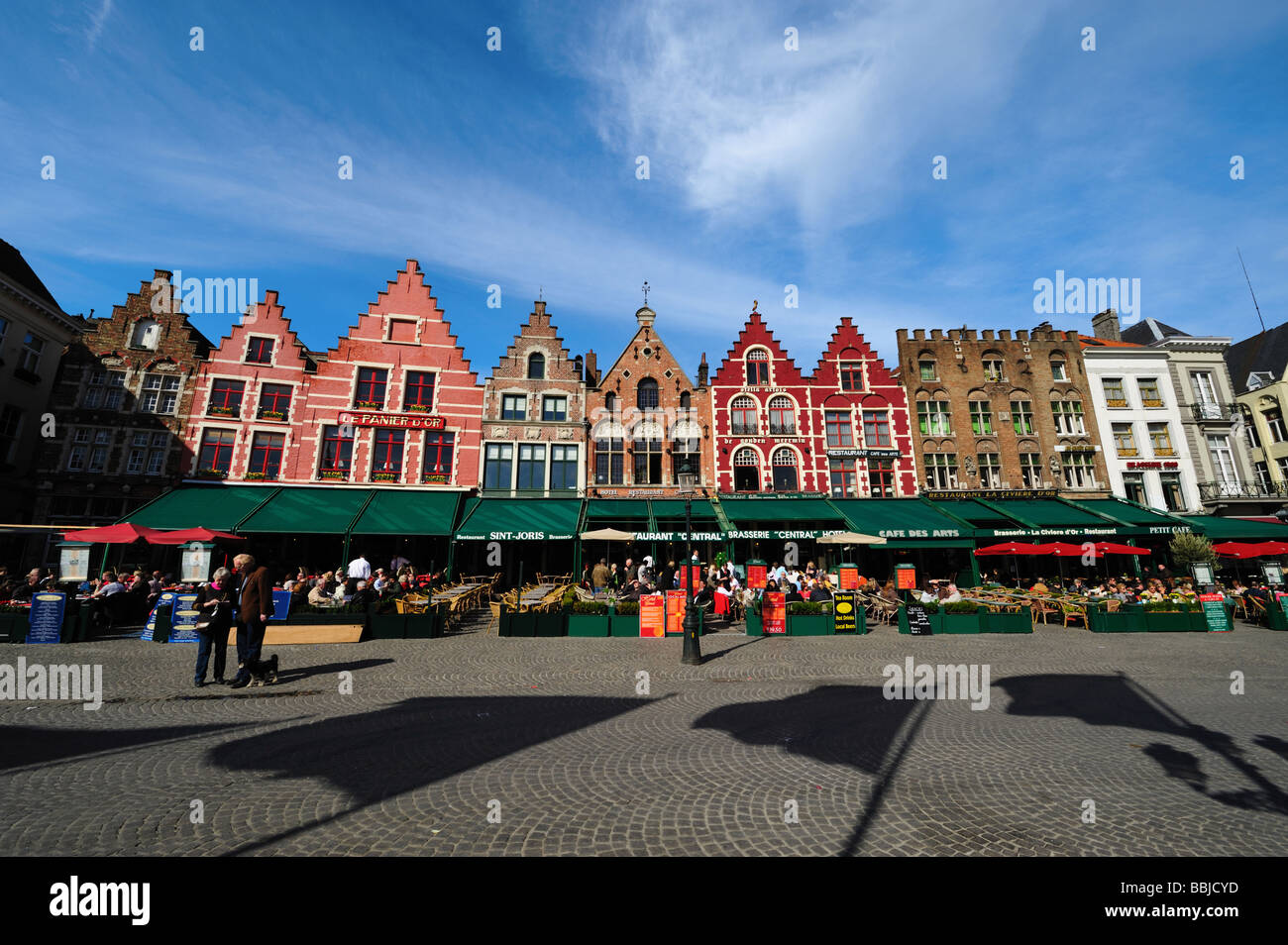 Market square in Bruges Belgium Europe Stock Photo - Alamy