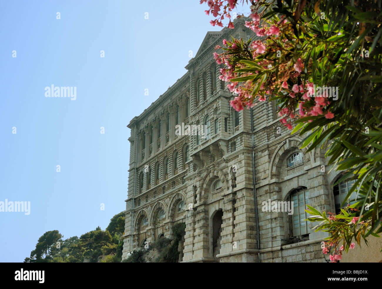 Facade oceanography museum in Monaco Stock Photo - Alamy
