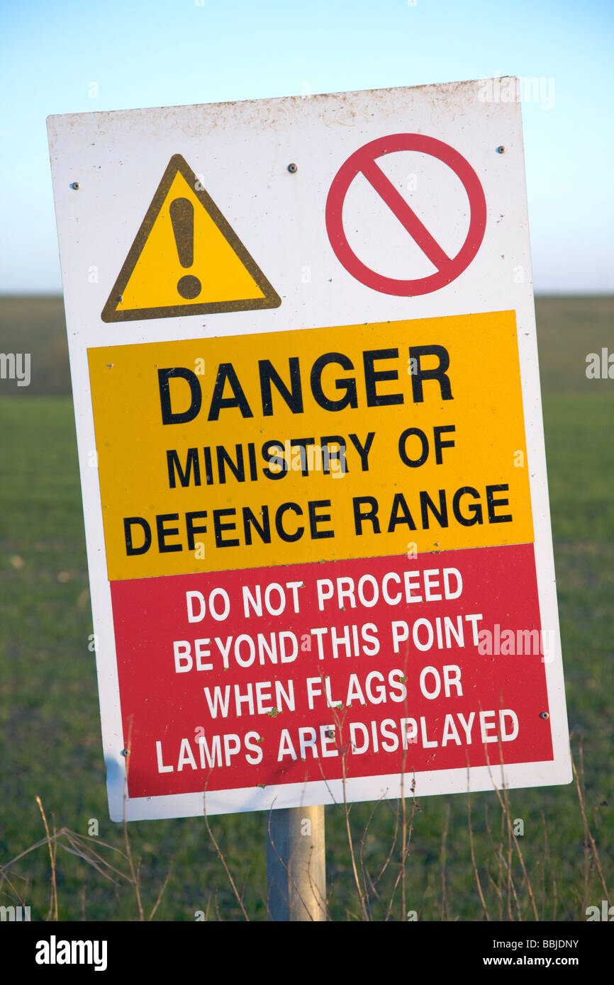 Army military range sign hi-res stock photography and images - Alamy