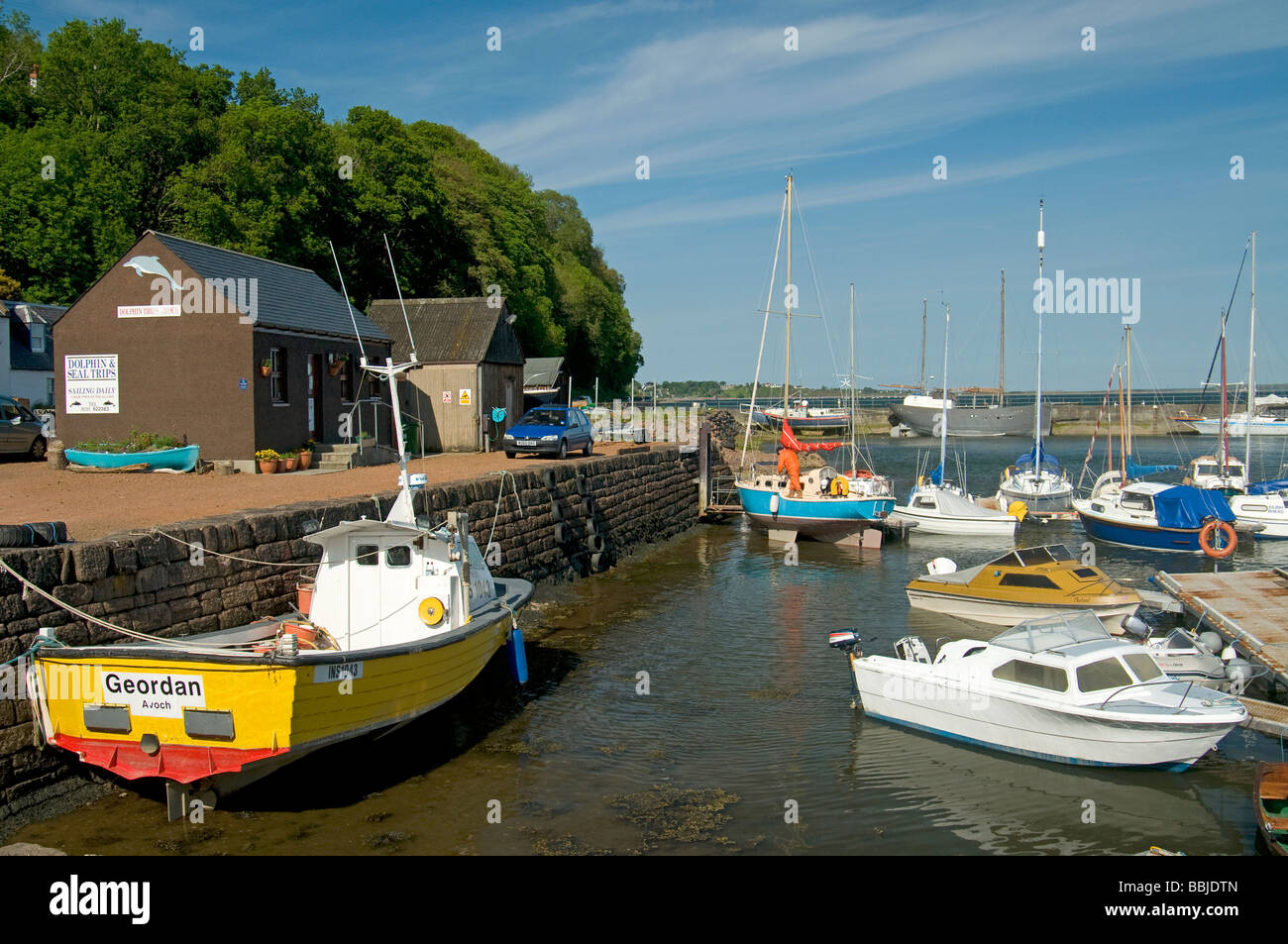 Avoch Harbour Moray Firth Scotland High Resolution Stock Photography ...