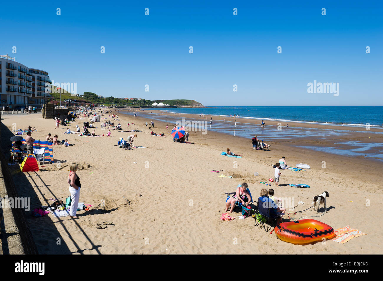 North Bay beach, Scarborough, East Coast, North Yorkshire, England ...