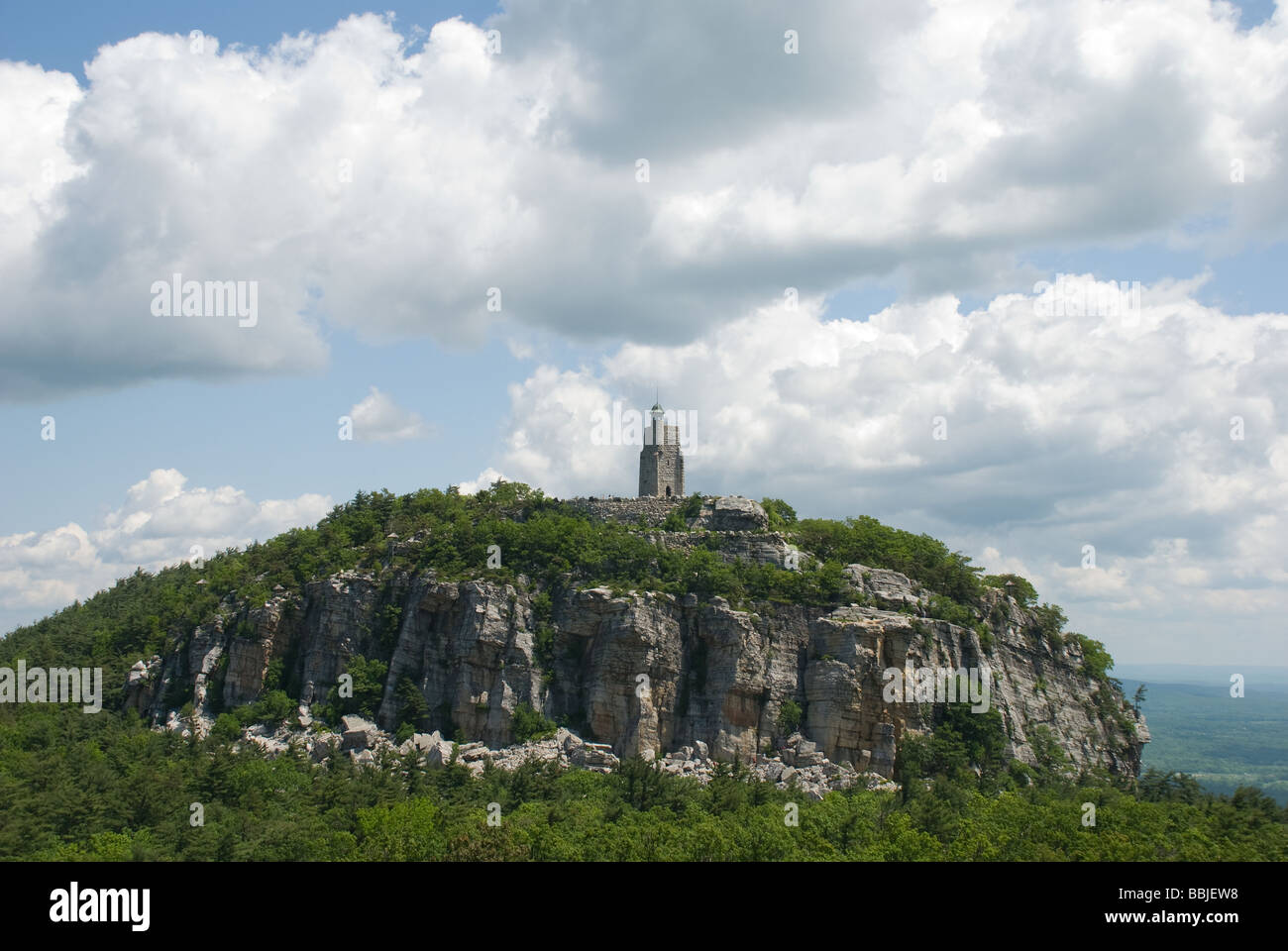 Albert K Smiley Memorial on top of Sky Top Mohonk Stock Photo - Alamy