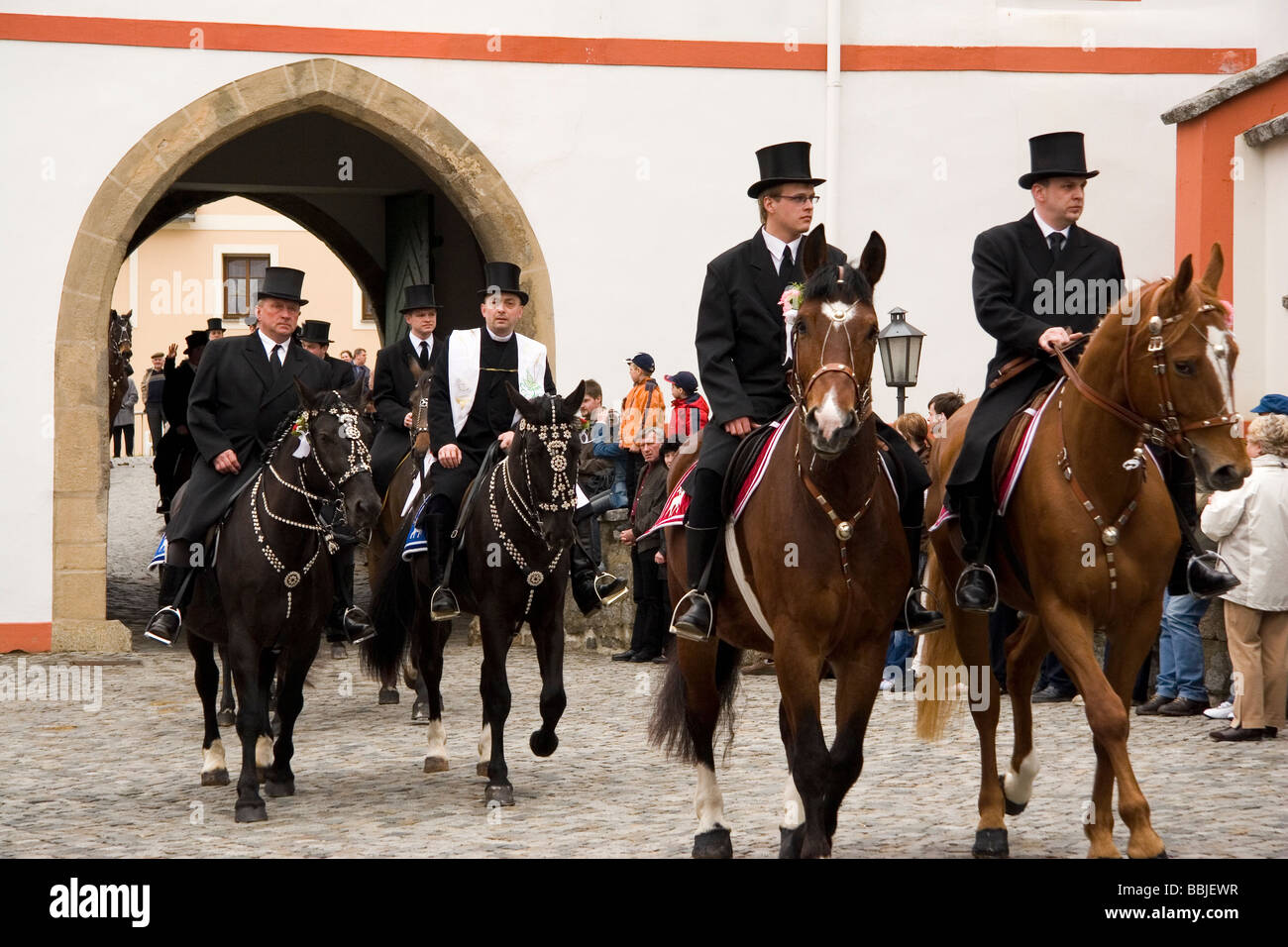 Men from the Sorben population of eastern Germany, a Slavic minority ...