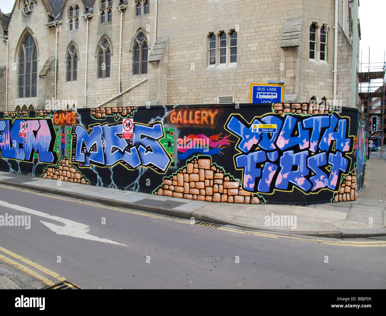 Swindon Wiltshire UK Commisioned graffiti art in the Railway Village ...