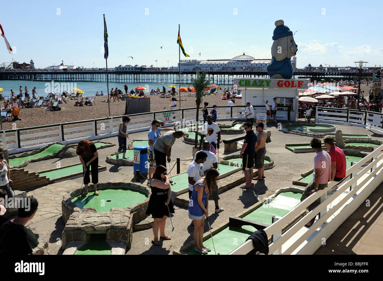 Child crazy golf hi-res stock photography and images - Alamy