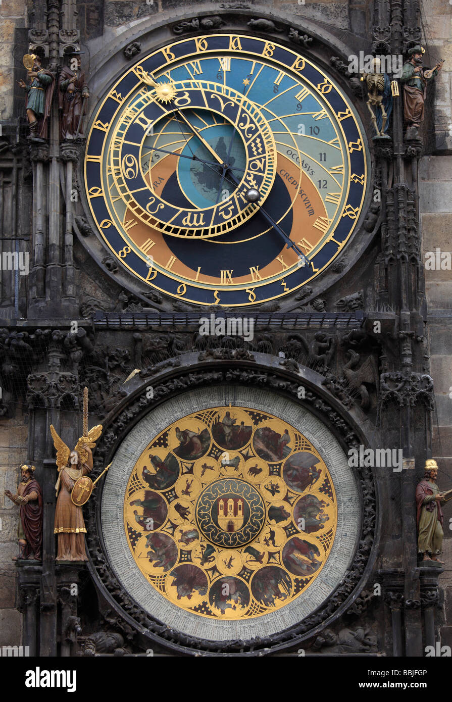Czech Republic Prague Old Town Hall astronomical clock Stock Photo - Alamy