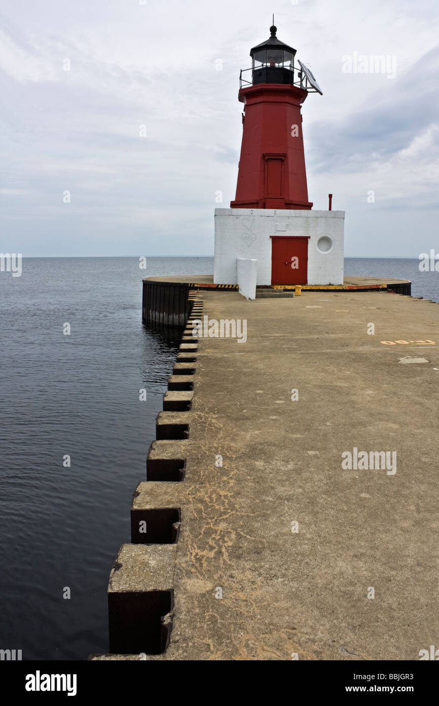 Menominee North Pier Stock Photo - Alamy