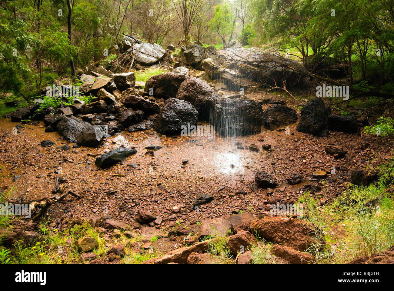 Water falls in Paradise Falls Stock Photo - Alamy