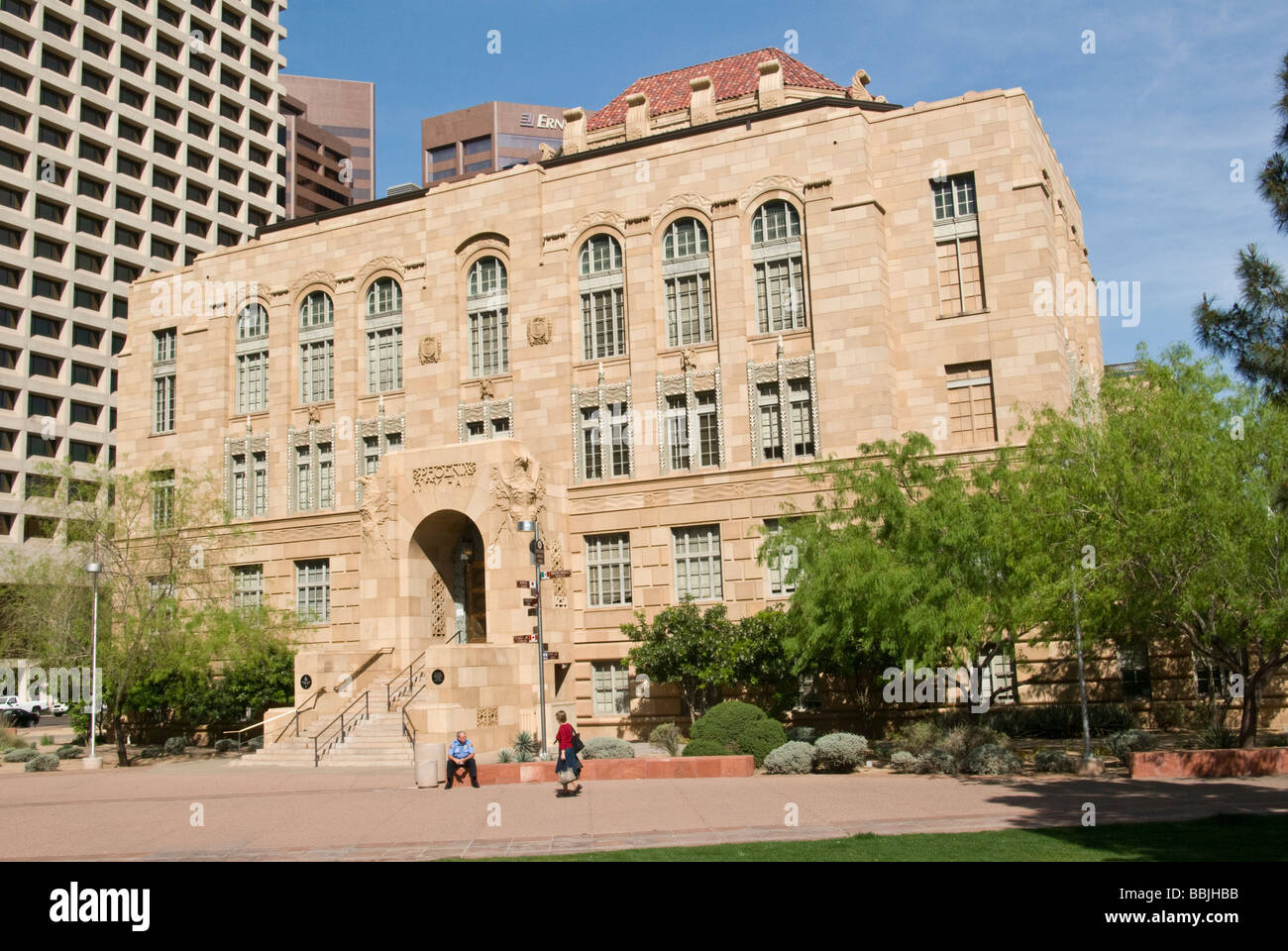 Arizona Phoenix City Hall Office buildings in background Stock Photo ...