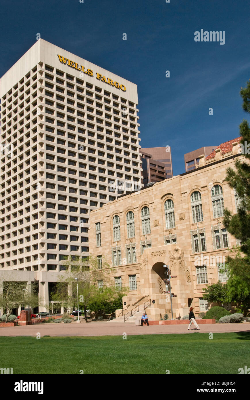 Arizona Phoenix City Hall Office buildings in background Stock Photo ...