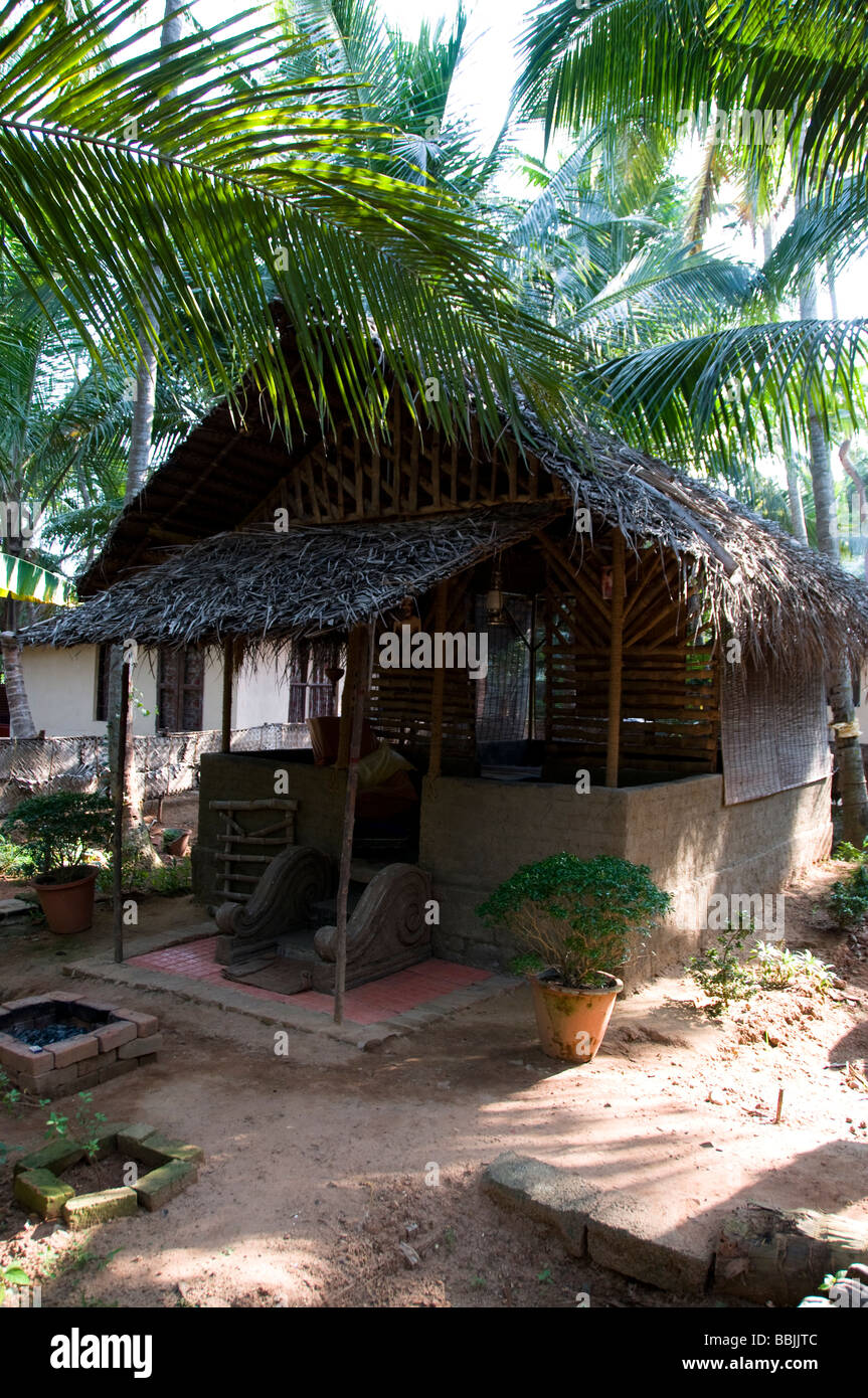 Local thatch roofed house in kerala, India Stock Photo - Alamy