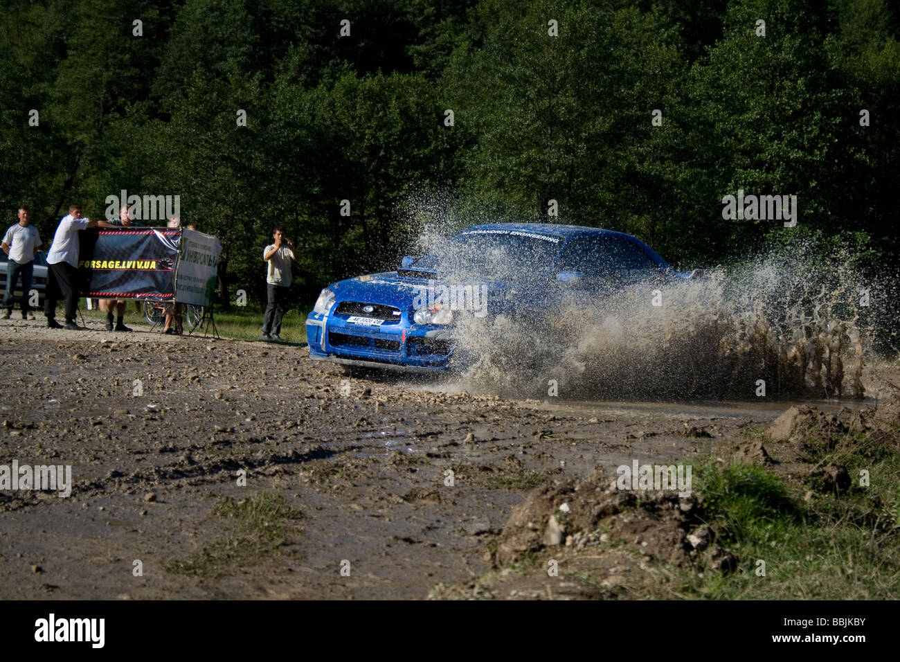 Rally car jump hi-res stock photography and images - Alamy