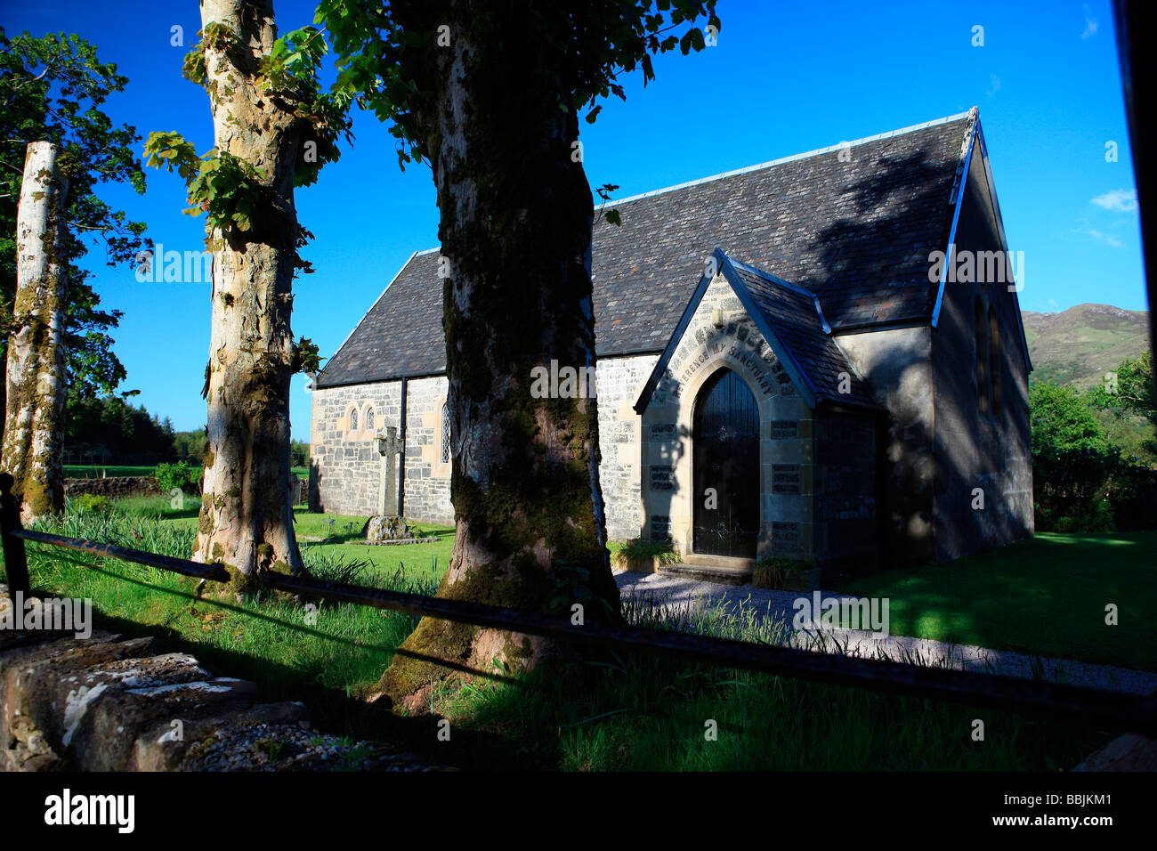 Church on Isle of Mull Stock Photo - Alamy