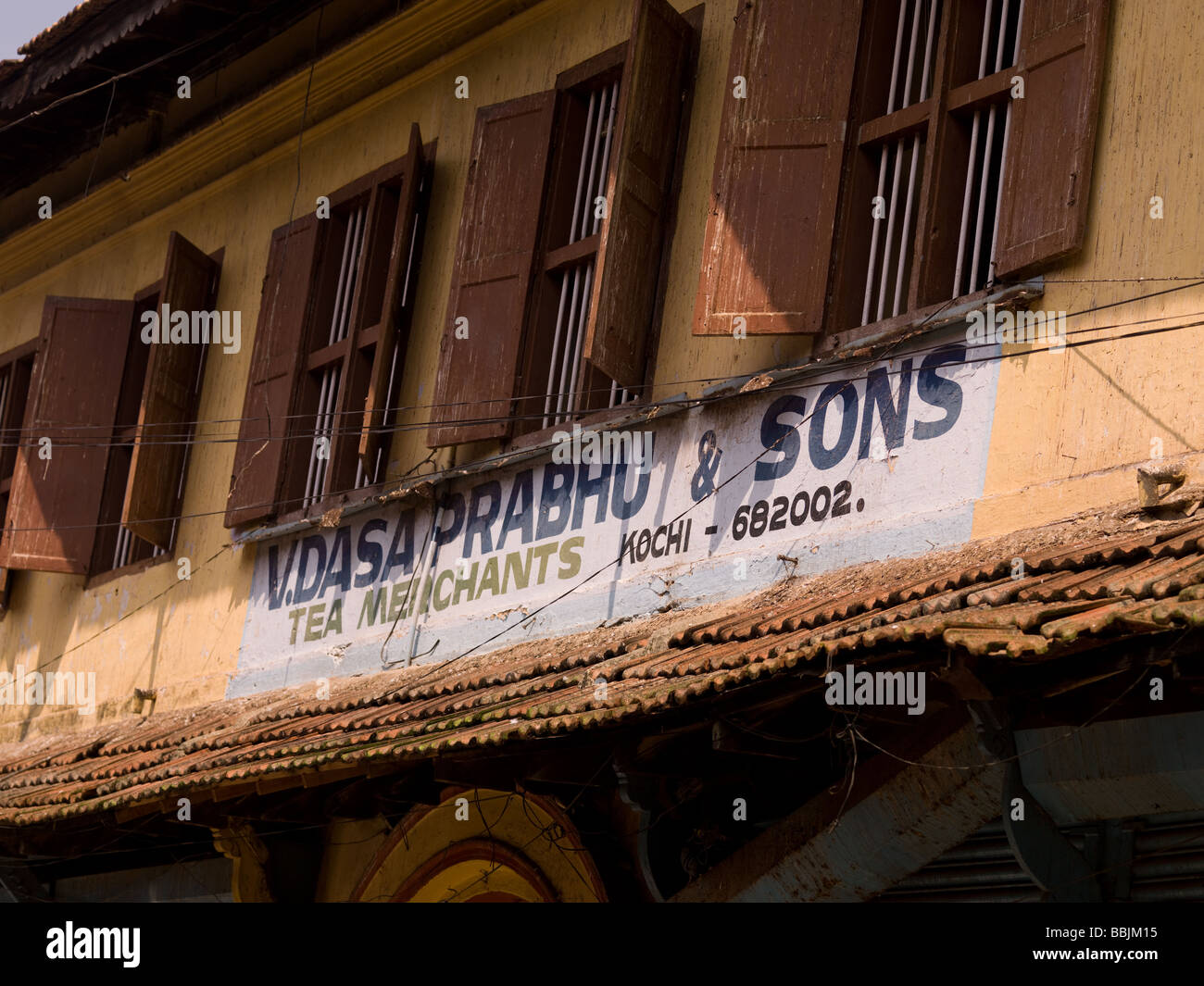 Sign on a building in Cochin, Kerala, India Stock Photo - Alamy