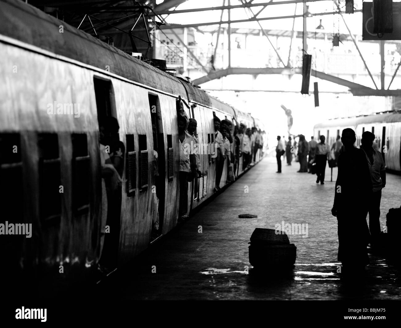 Traveling in india by train Black and White Stock Photos & Images - Alamy