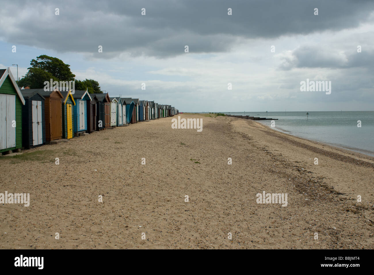 Beach huts at West Mersea Stock Photo - Alamy