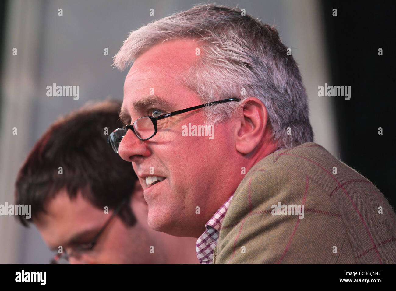 Paul Blezard writer presenter broadcaster and book reviewer at the Hay ...