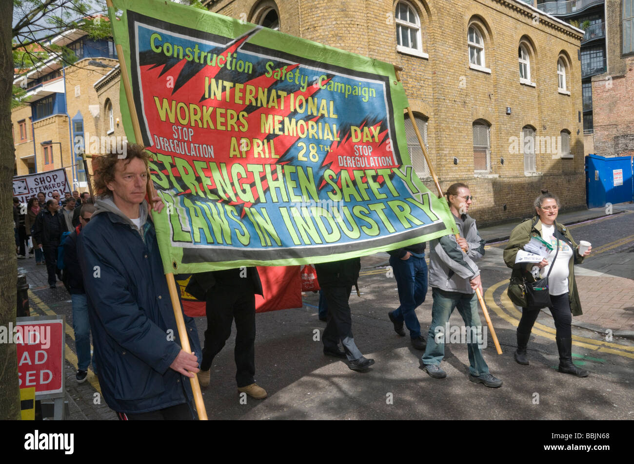 Construction Safety Campaign banner leads London March & Rally on ...