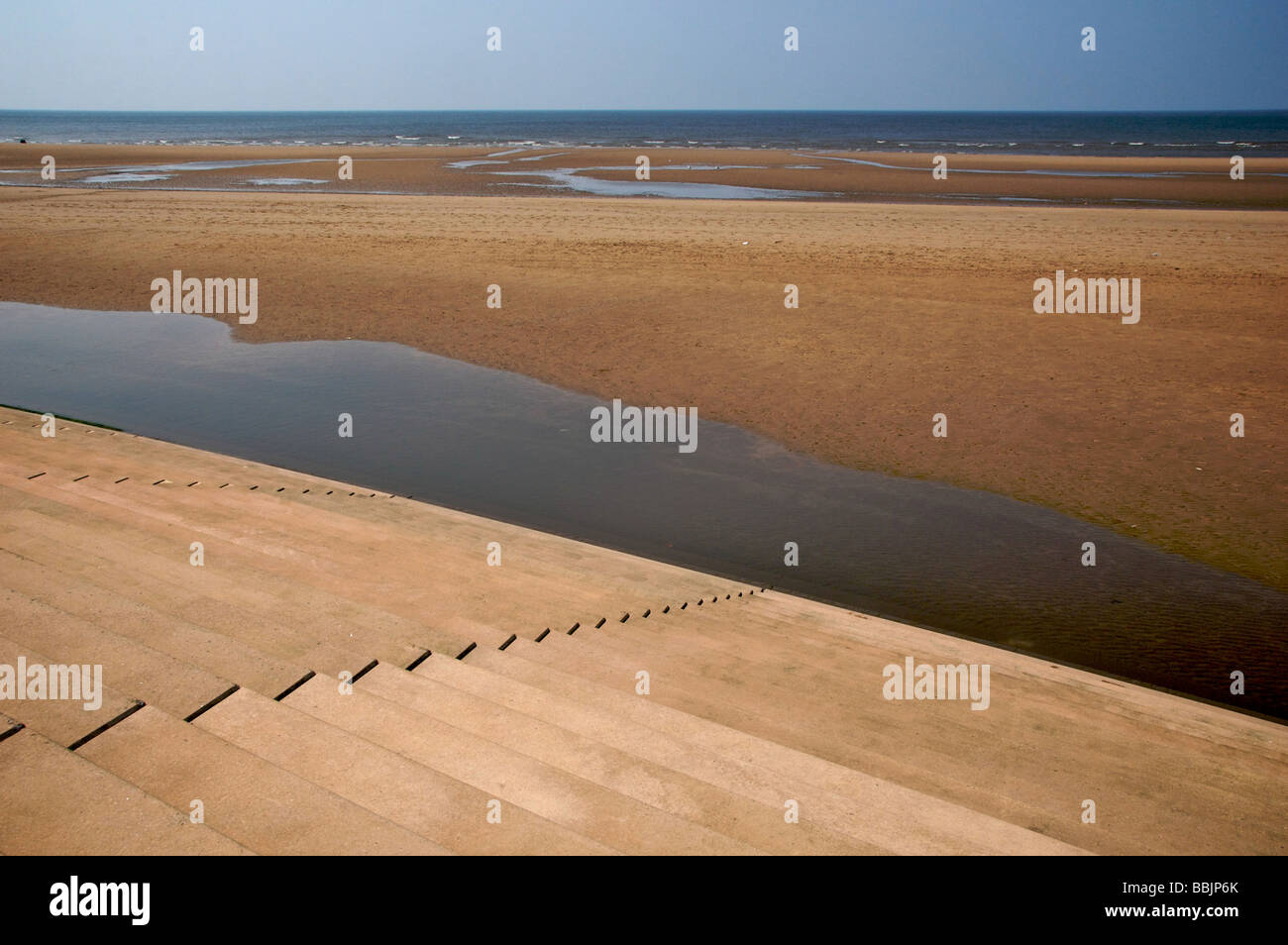 Blackpool beach promenade steps hi-res stock photography and images - Alamy