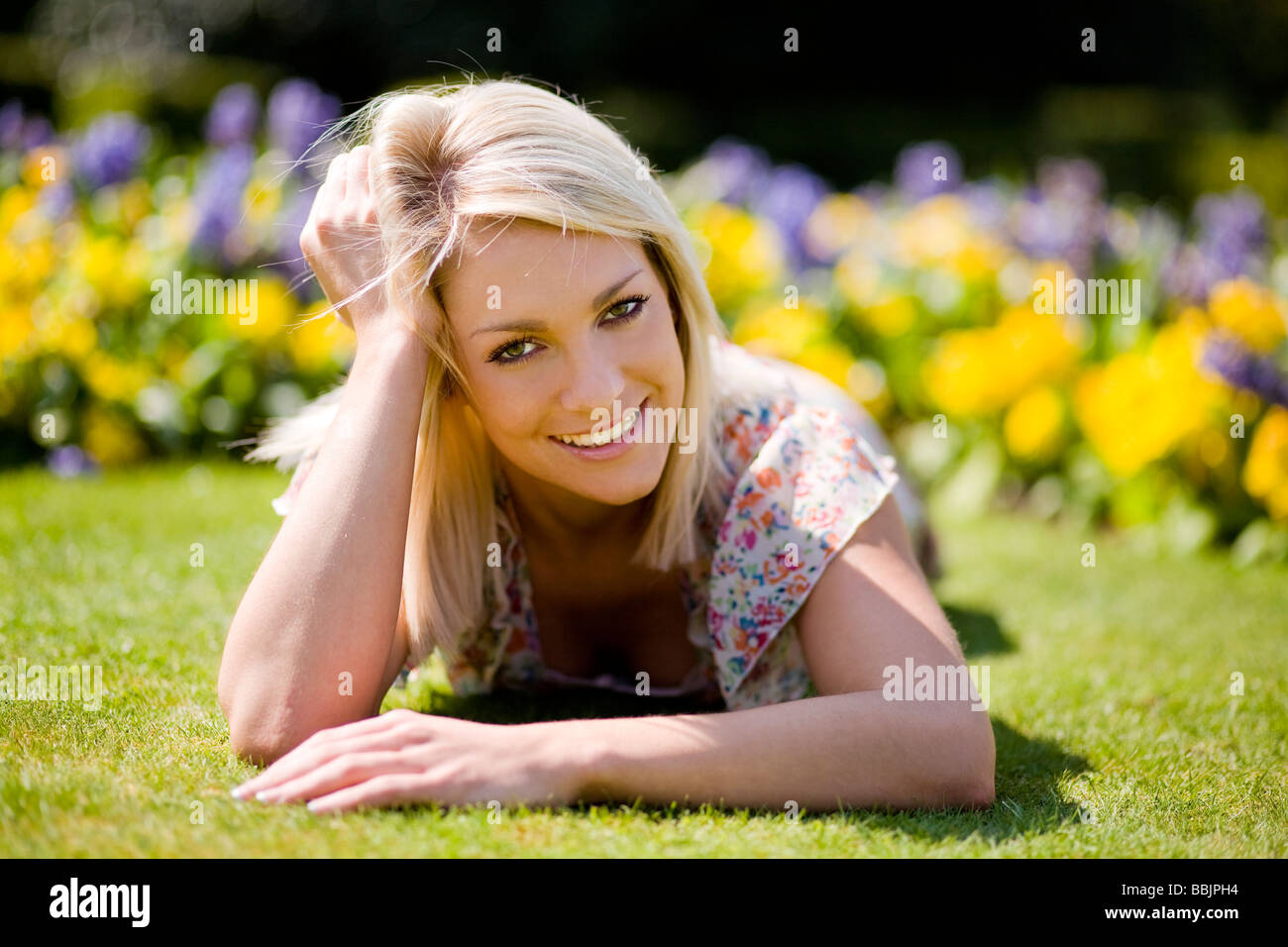 Hot Weather Park Sunbathing Grass High Resolution Stock Photography and ...