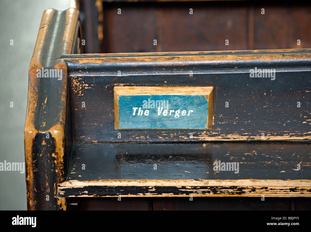 Back of church pew hi-res stock photography and images - Alamy