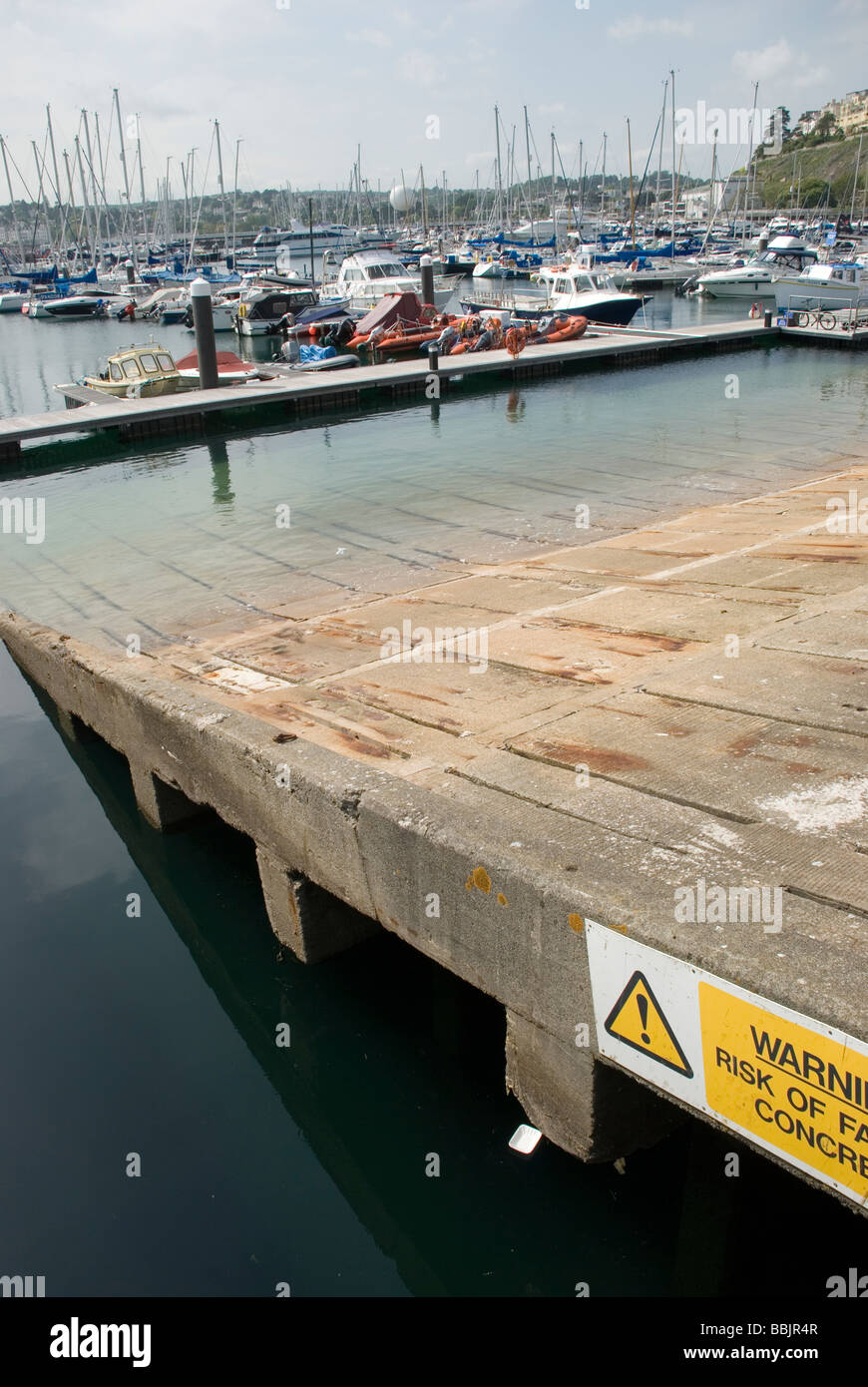 Torquay, marina and harbour,D Day ramp, D Day Embarkation Ramps ...