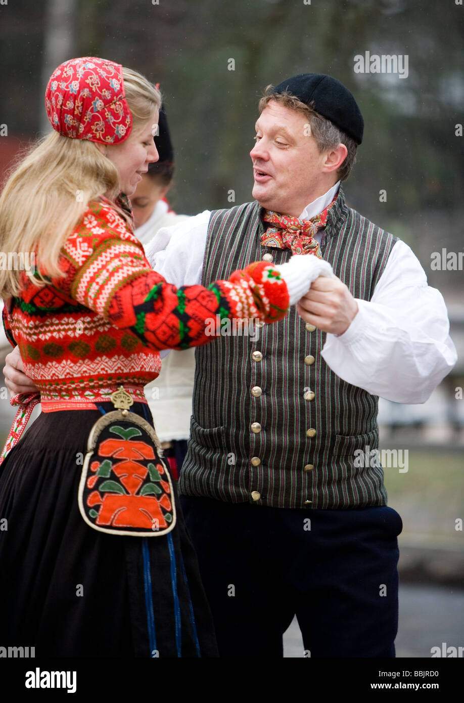 Folkdance at Christmas (Skansen) Stockholm, Sweden Stock Photo - Alamy