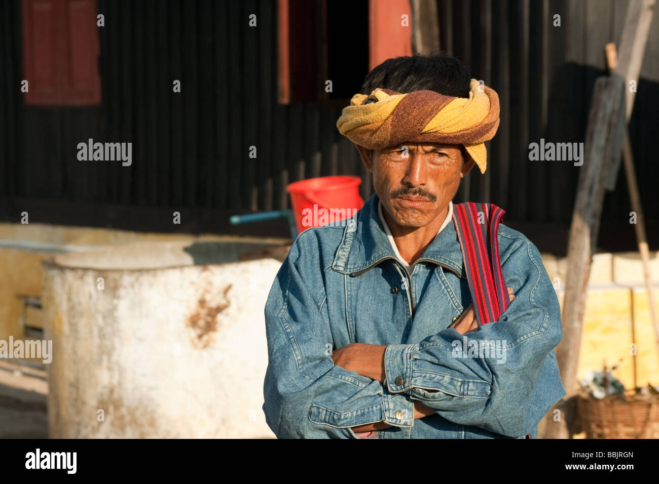 Burmese Tribal man at Kalaw, Myanmar (Burma Stock Photo - Alamy