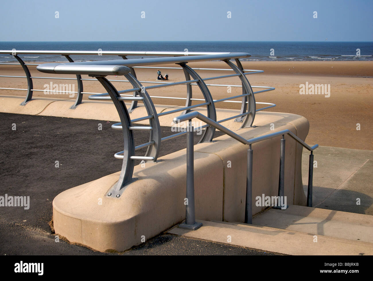 Blackpool beach promenade steps hi-res stock photography and images - Alamy