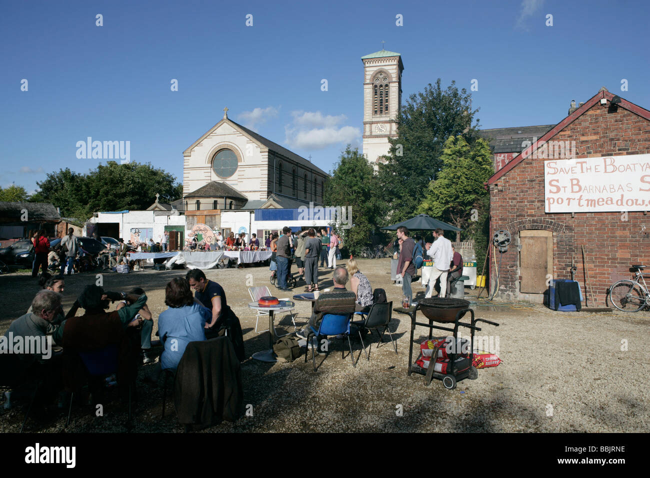 Castlemill boatyard Jericho open day Oxford Stock Photo - Alamy