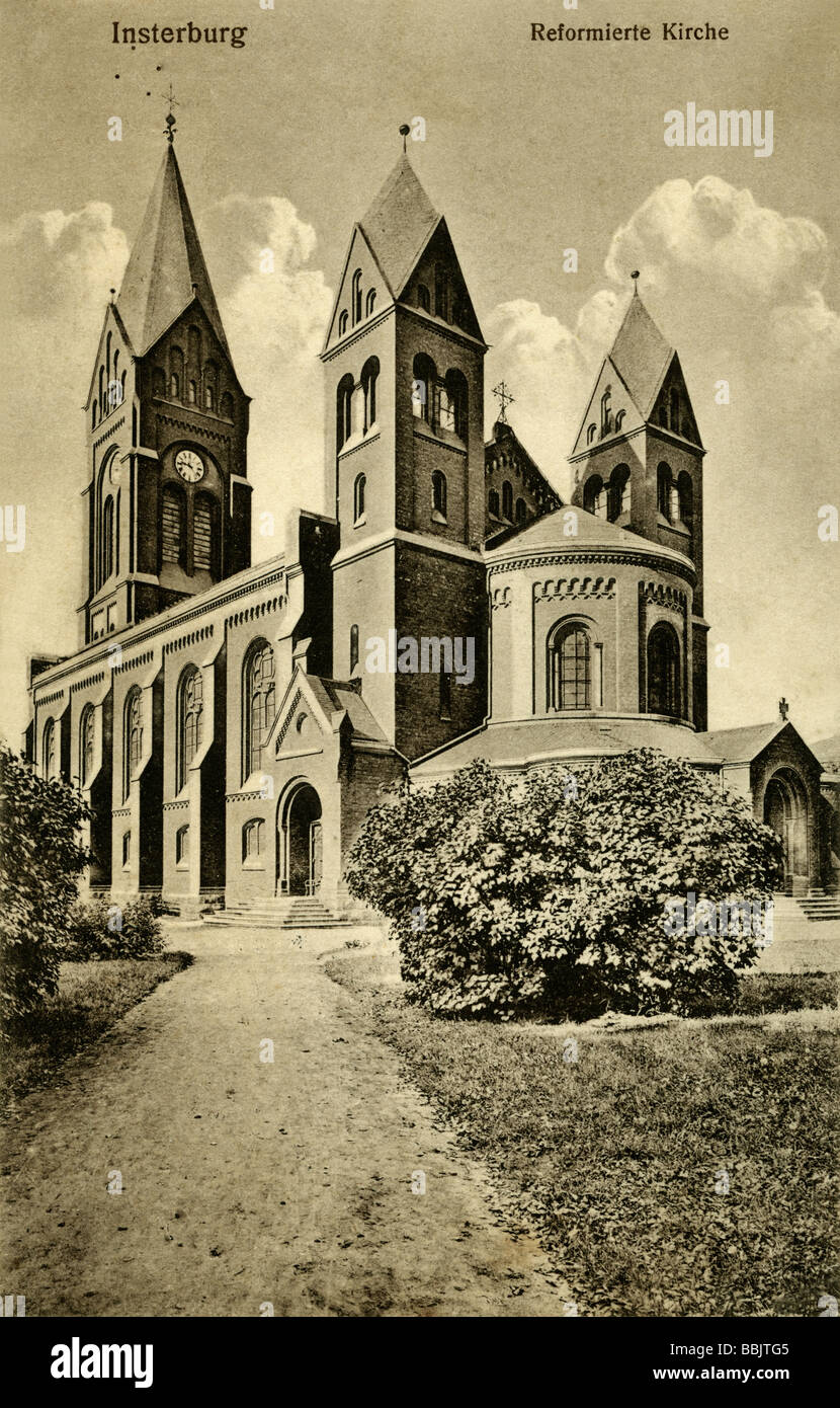 A postcard from Insterburg former Prussia Stock Photo - Alamy