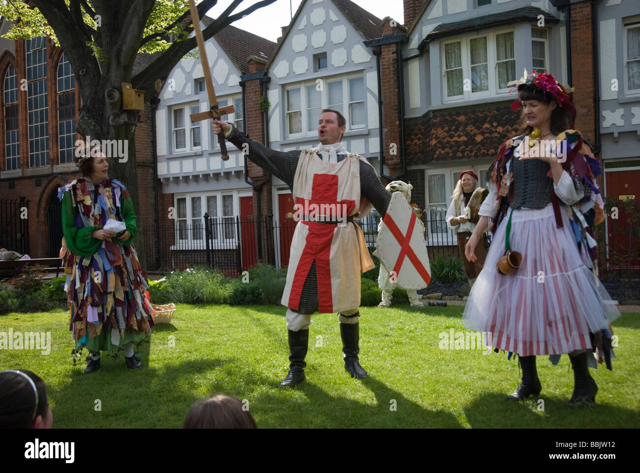 St George and the Dragon, an English traditional play performed by the ...