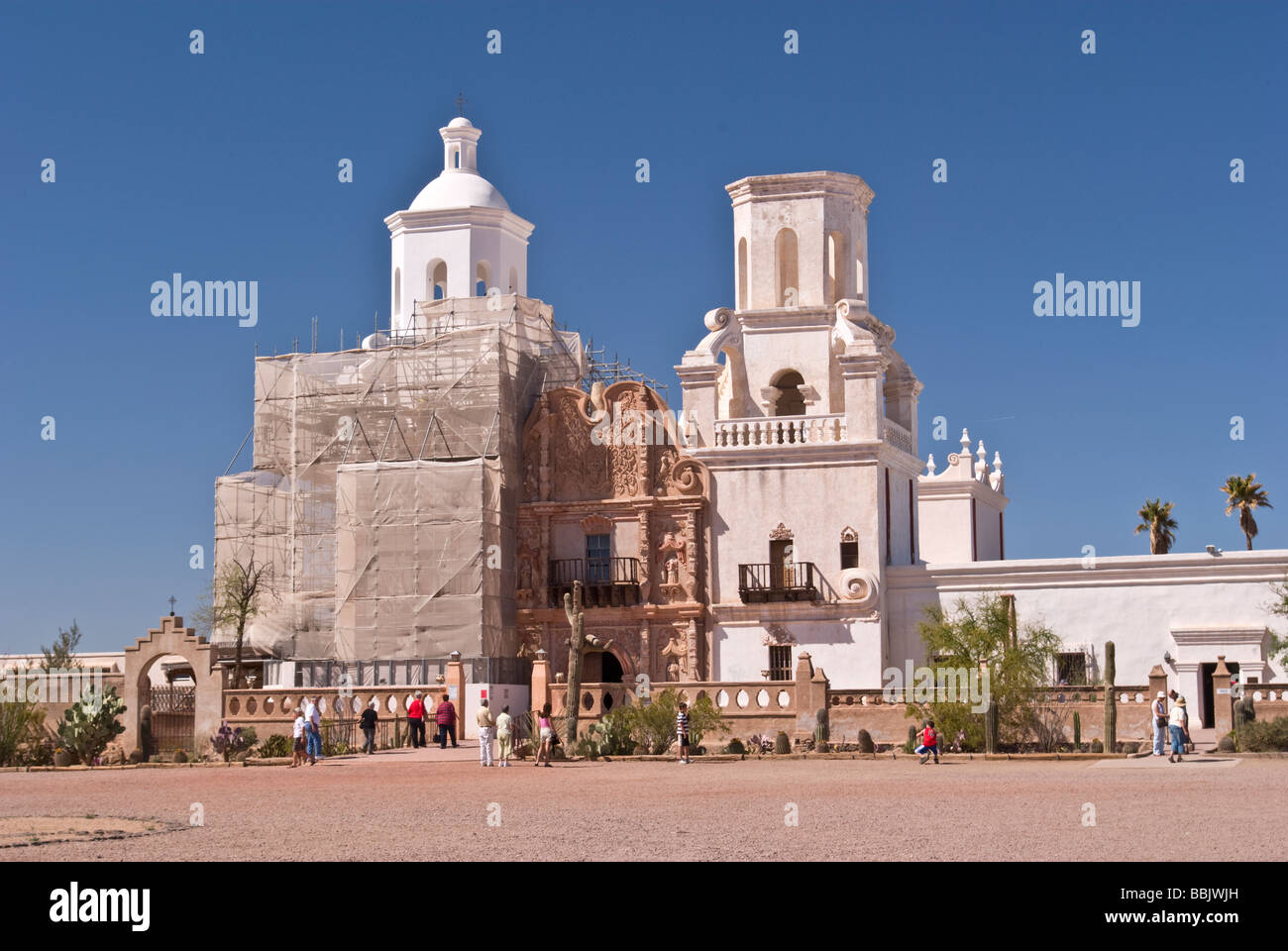 USA Arizona San Xavier Mission San Xavier Del Bac Spanish Colonial ...