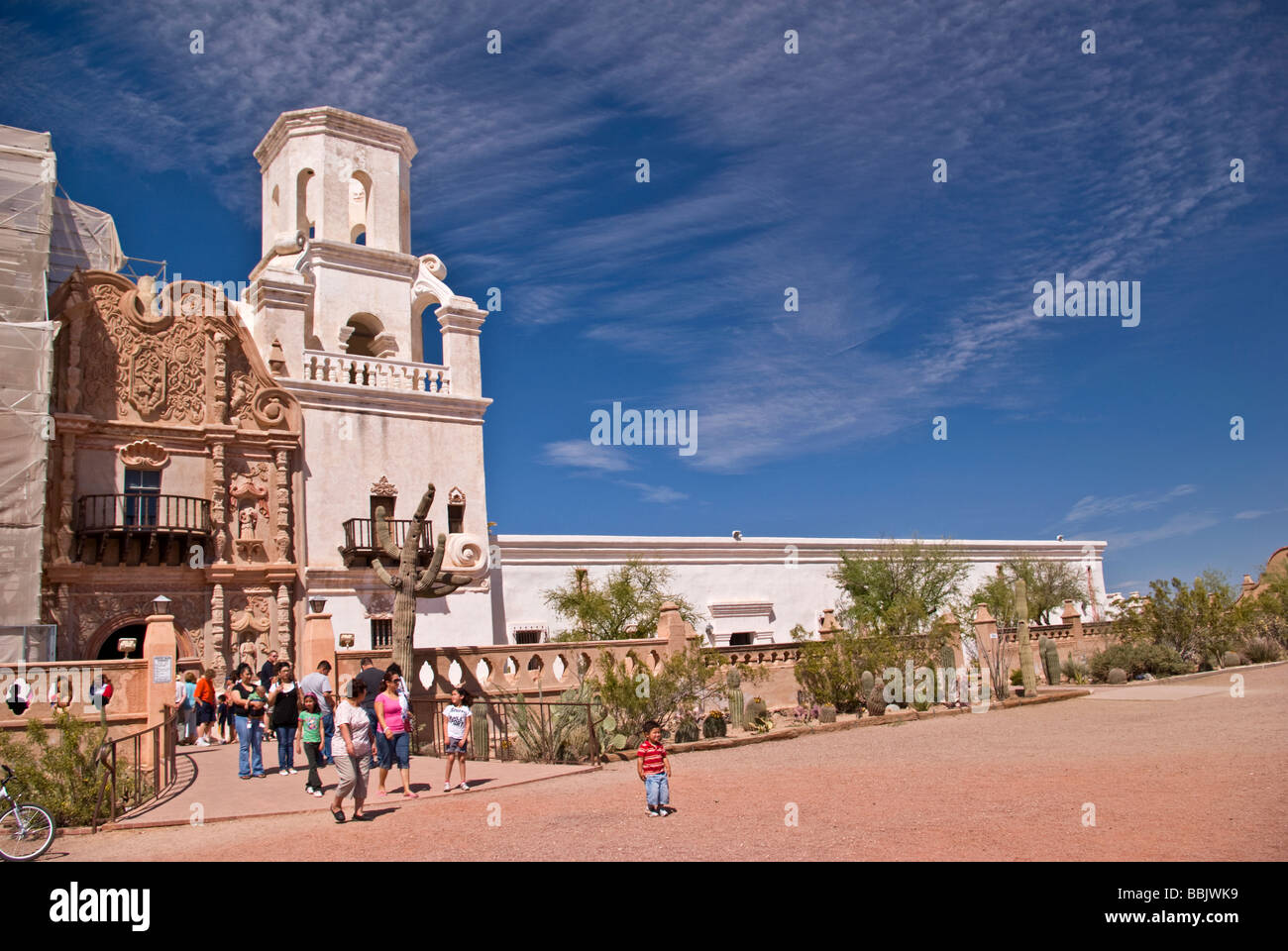 USA Arizona San Xavier Mission San Xavier Del Bac Spanish Colonial ...