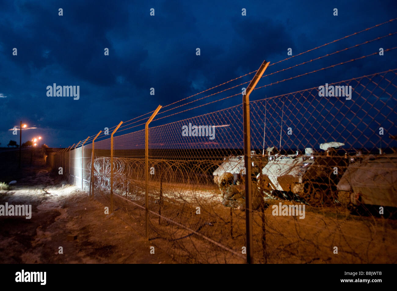 Israeli APC armoured personnel carriers at the Israel-Gaza border ...