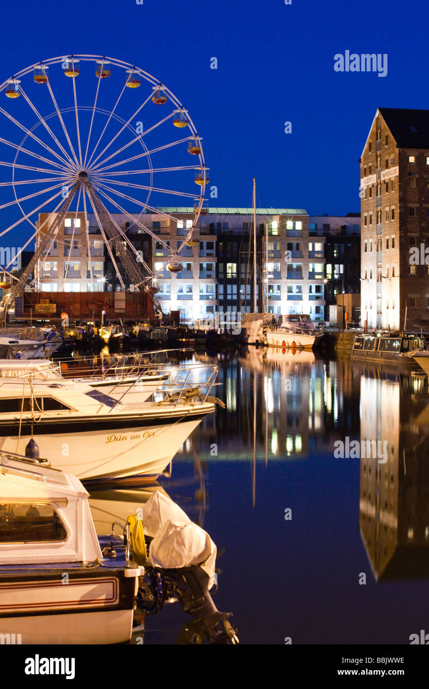 The Worlds Fair Wheel and Gloucester Docks at night during the Tall ...