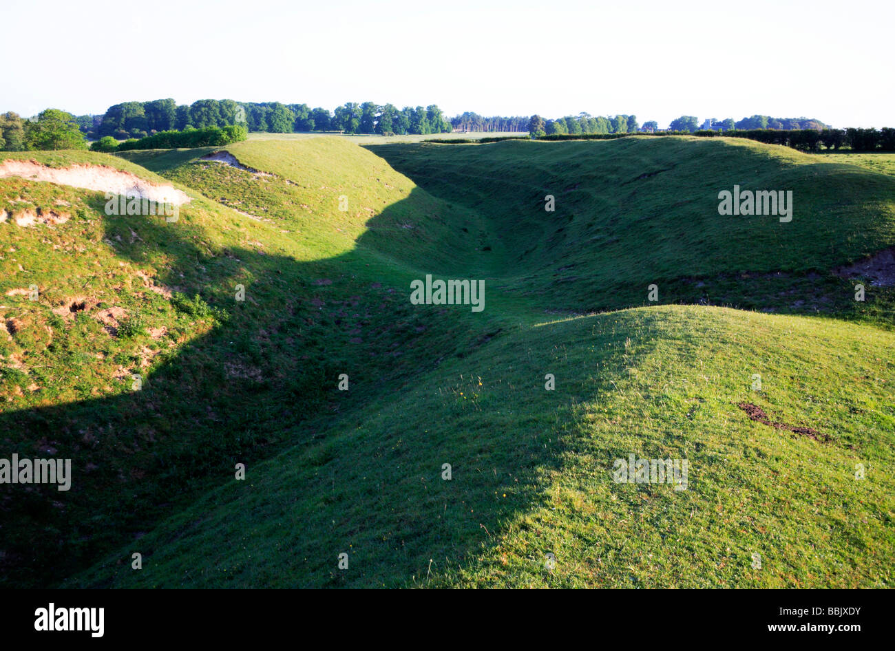 Warham Camp hill fort near Wells-next-the-Sea, Norfolk, UK Stock Photo ...