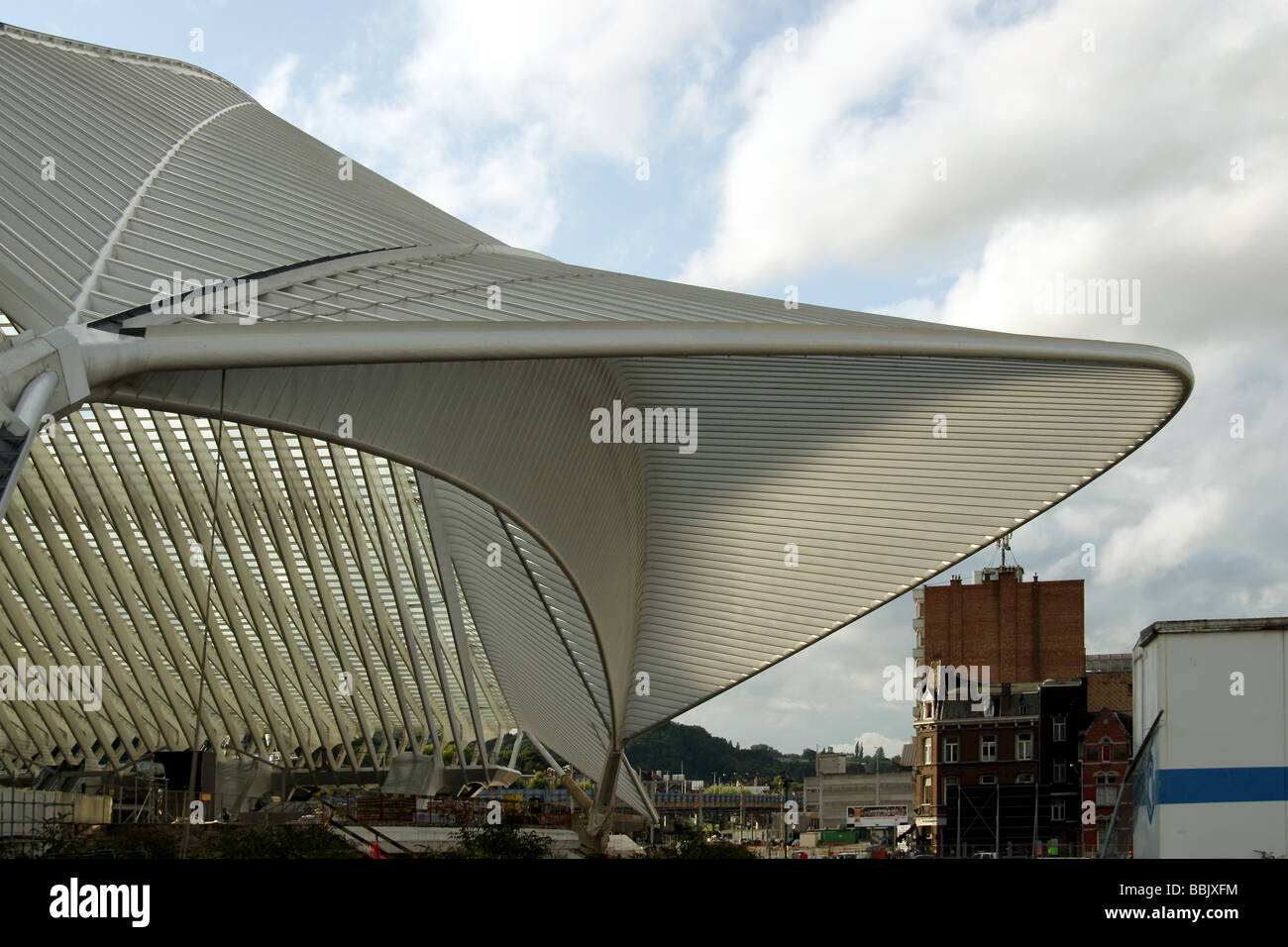 Canopy at Liège Guillemins railway station, Liege, Belgium, designed by ...