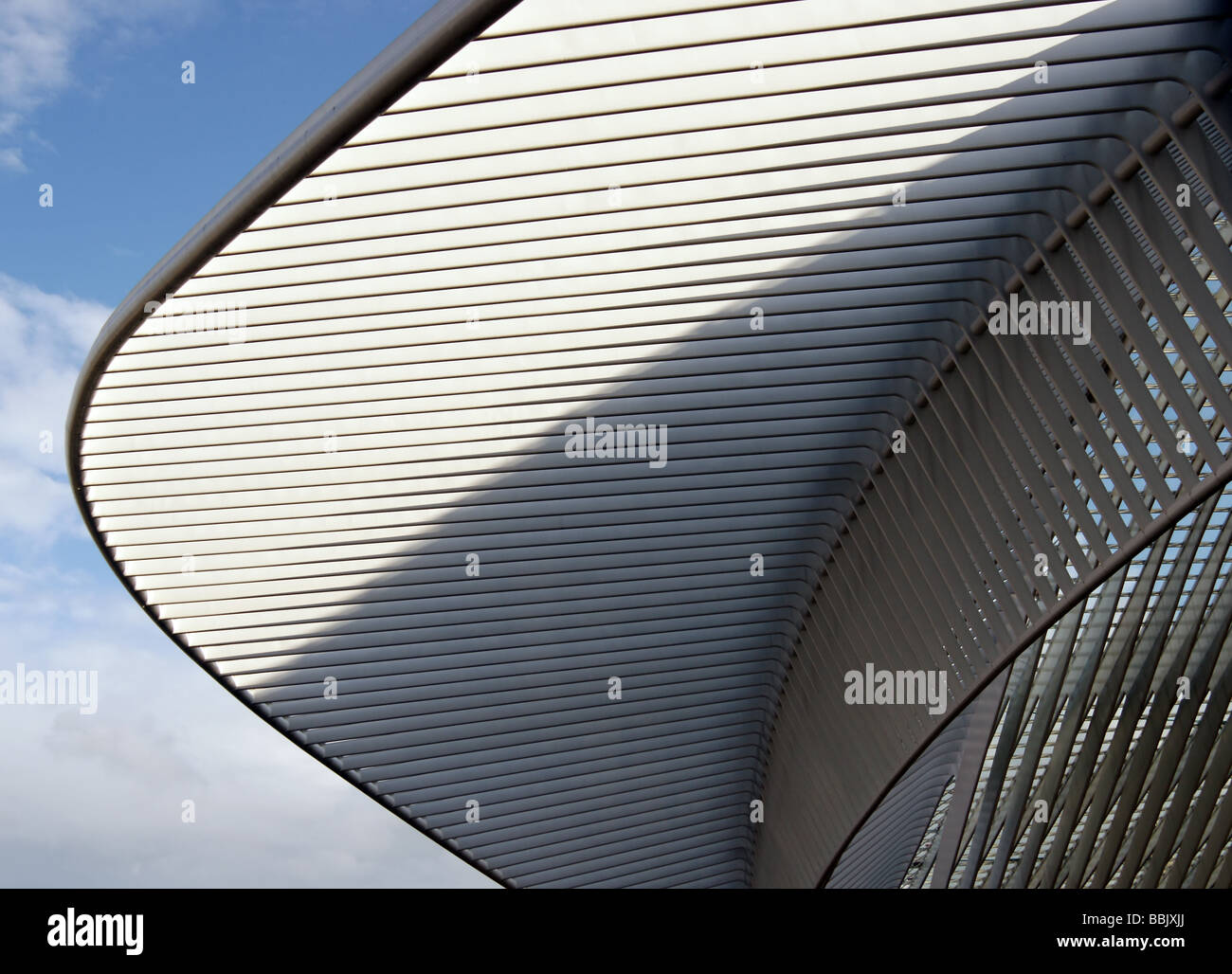 Canopy at Liège Guillemins railway station, Liege, Belgium, designed by ...
