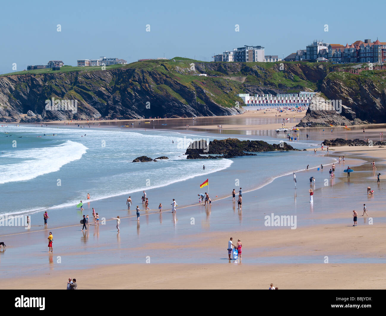 Newquay beaches summer hi-res stock photography and images - Alamy